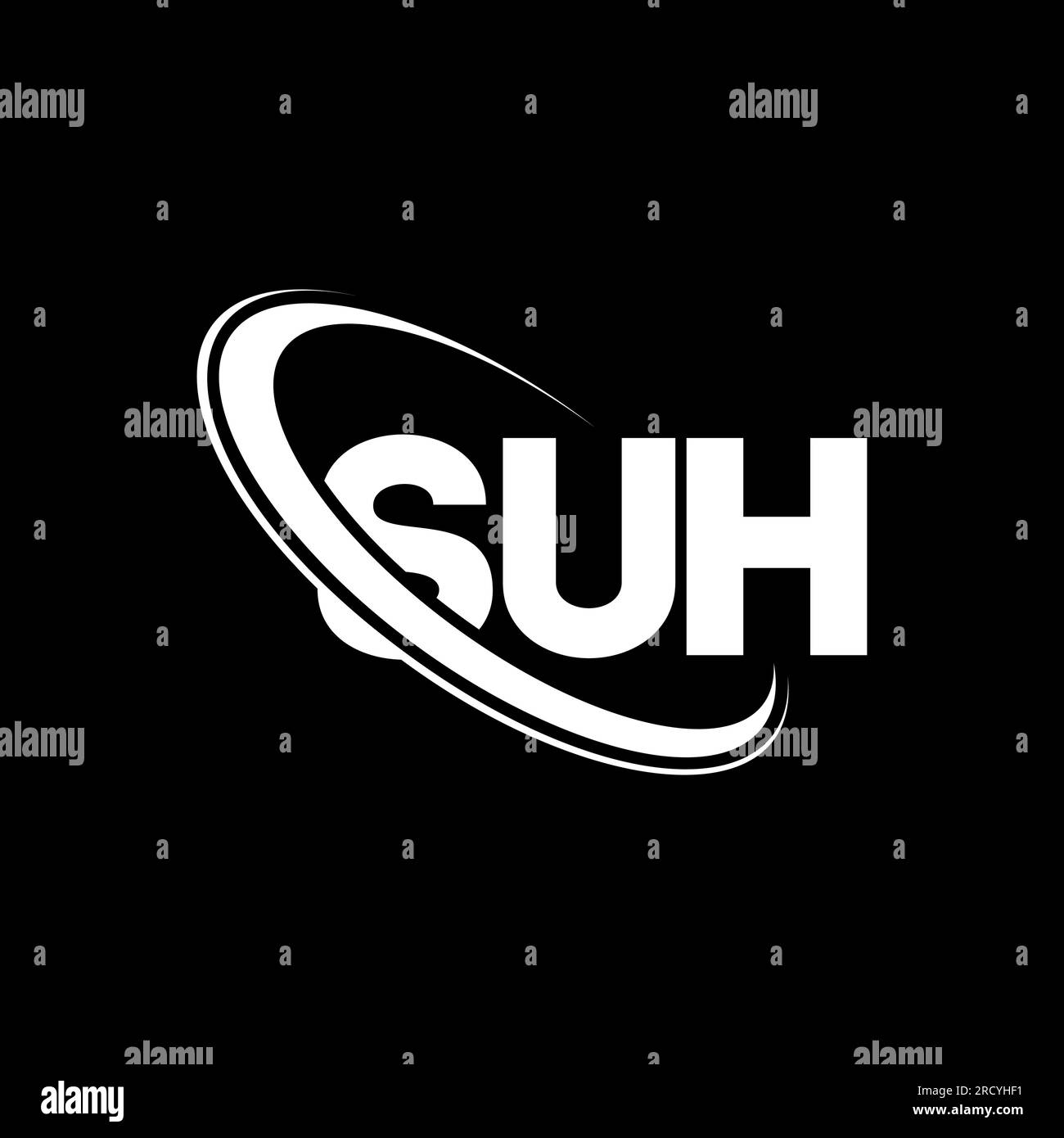 SUH logo. SUH letter. SUH letter logo design. Initials SUH logo linked ...