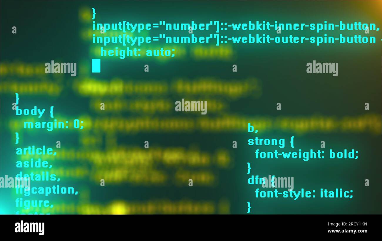 Programming code. Computer generated 3d render Stock Photo - Alamy
