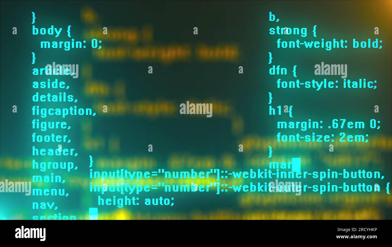 Programming code. Computer generated 3d render Stock Photo - Alamy