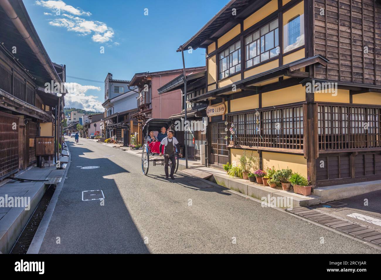 Takayama, Japan - November 4, 2019 : Takayama city skyline with local ...