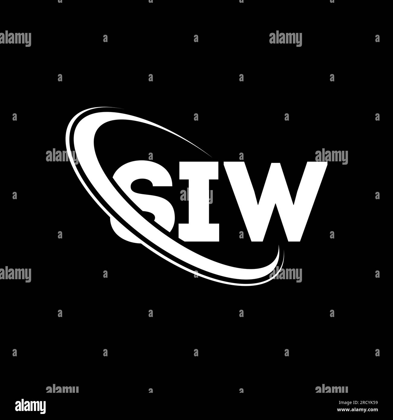 Siw Logo Siw Letter Siw Letter Logo Design Initials Siw Logo Linked With Circle And Uppercase