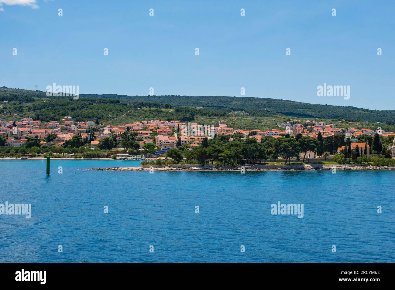 The small town of Supetar on Brac Island, Croatia Stock Photo - Alamy