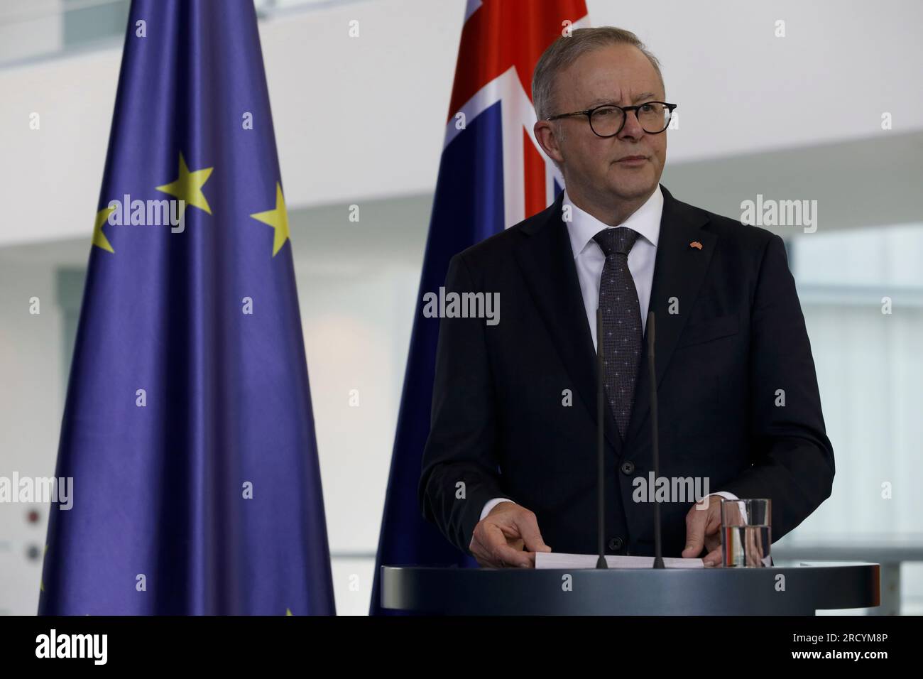 Berlin, Germany, July 10, 2023. Australian Prime Minister Anthony ...