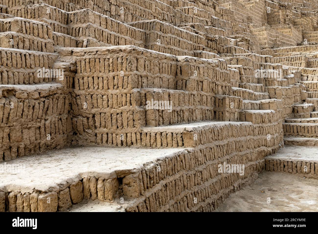 Ruins of pyramid Huaca Pucllana in Lima Stock Photo - Alamy