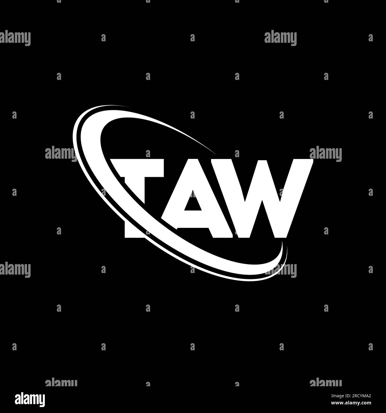 TAW logo. TAW letter. TAW letter logo design. Initials TAW logo linked ...
