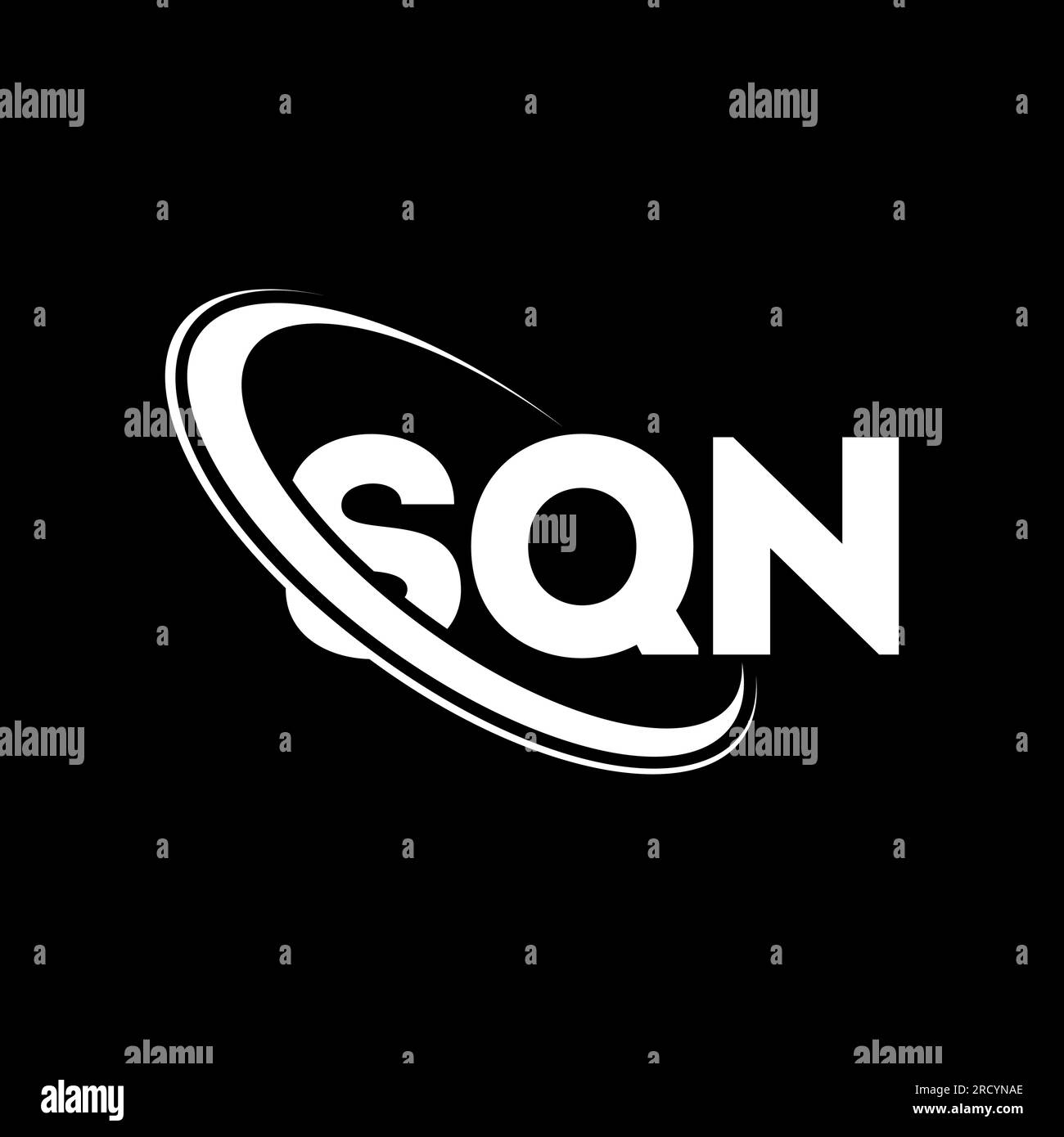 SQN logo. SQN letter. SQN letter logo design. Initials SQN logo linked ...