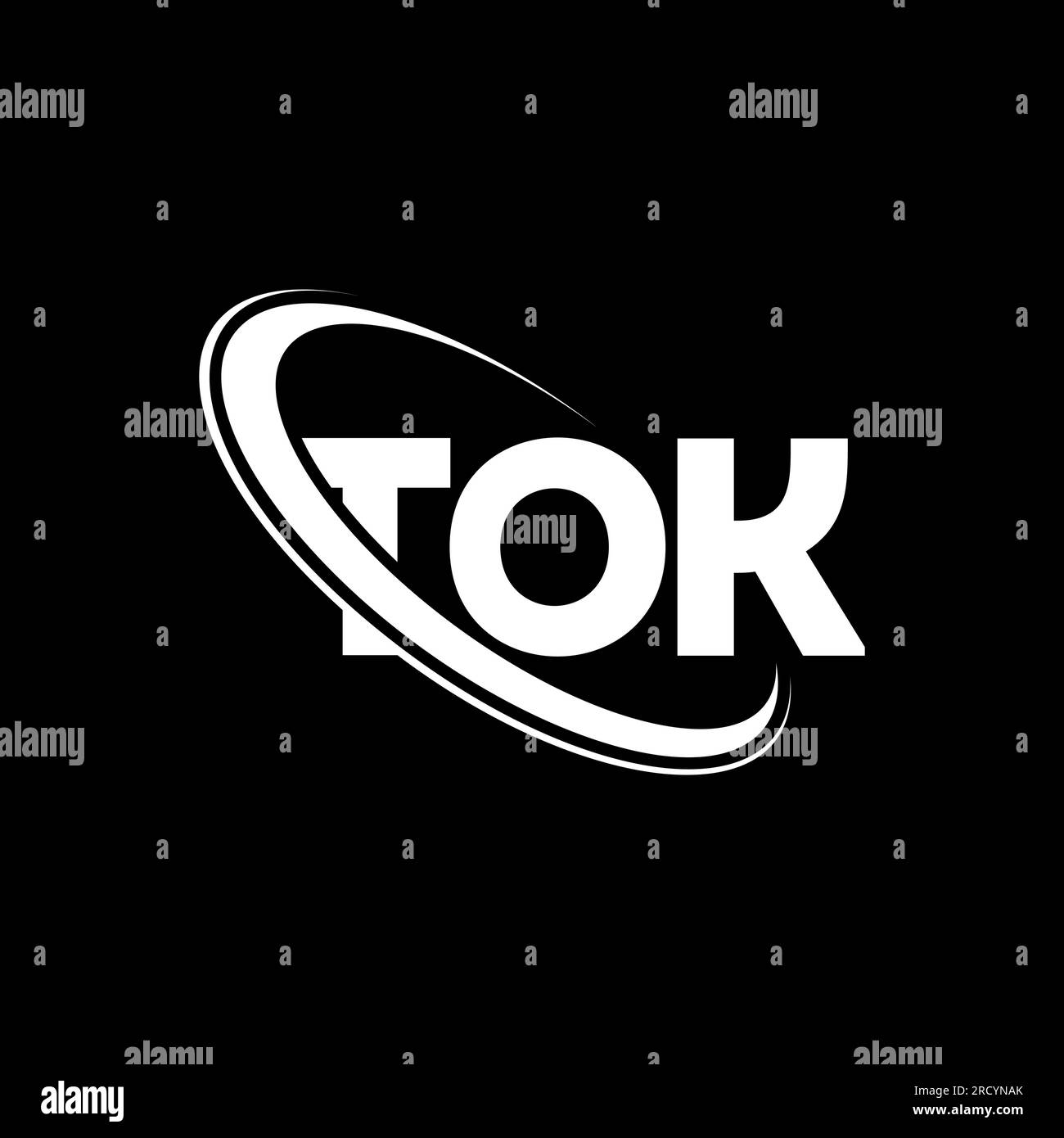 TOK logo. TOK letter. TOK letter logo design. Initials TOK logo linked ...
