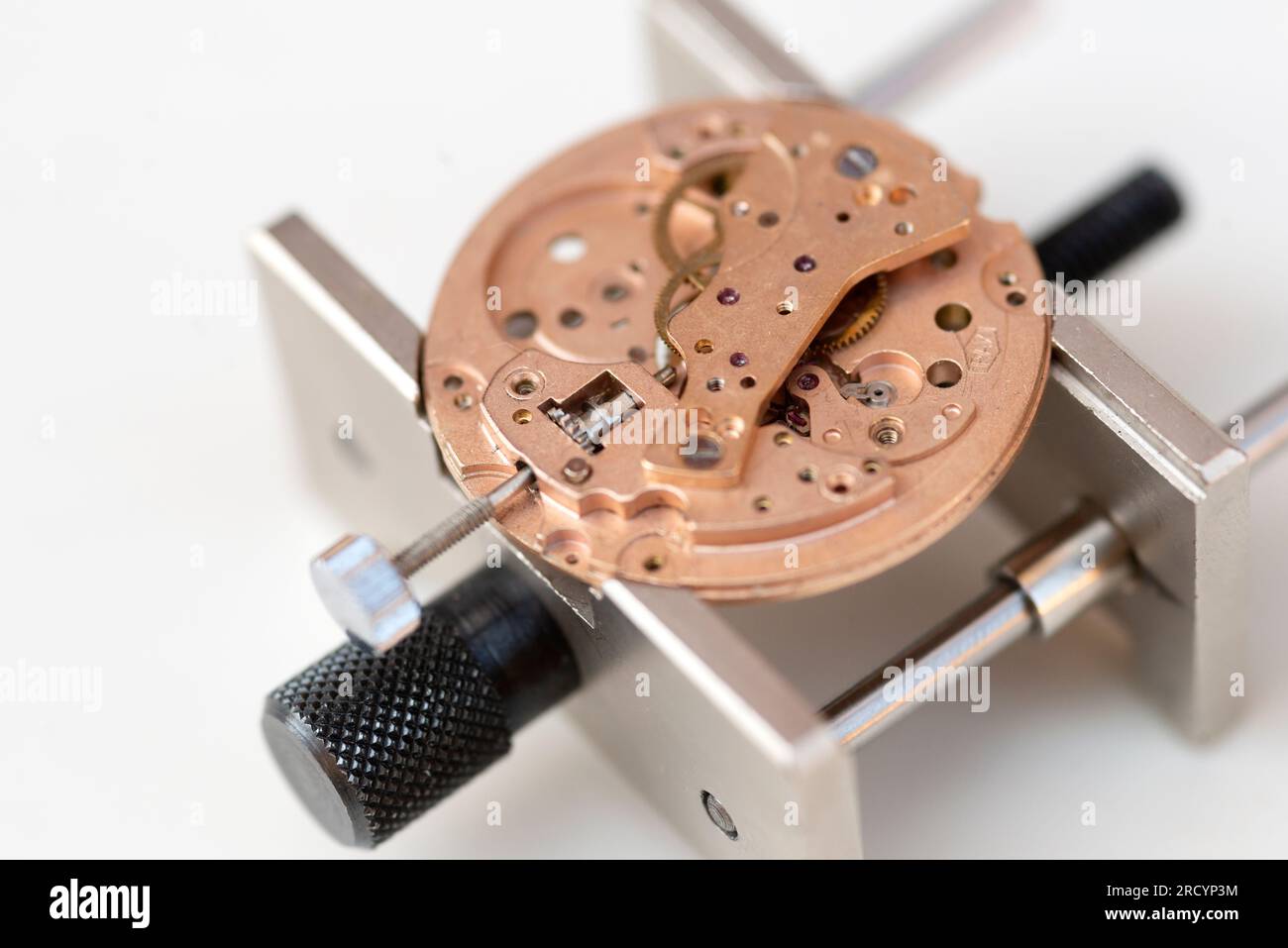 Watch Repair at Watchmaker, Old watch Mechanism Dismantled for Repair ...