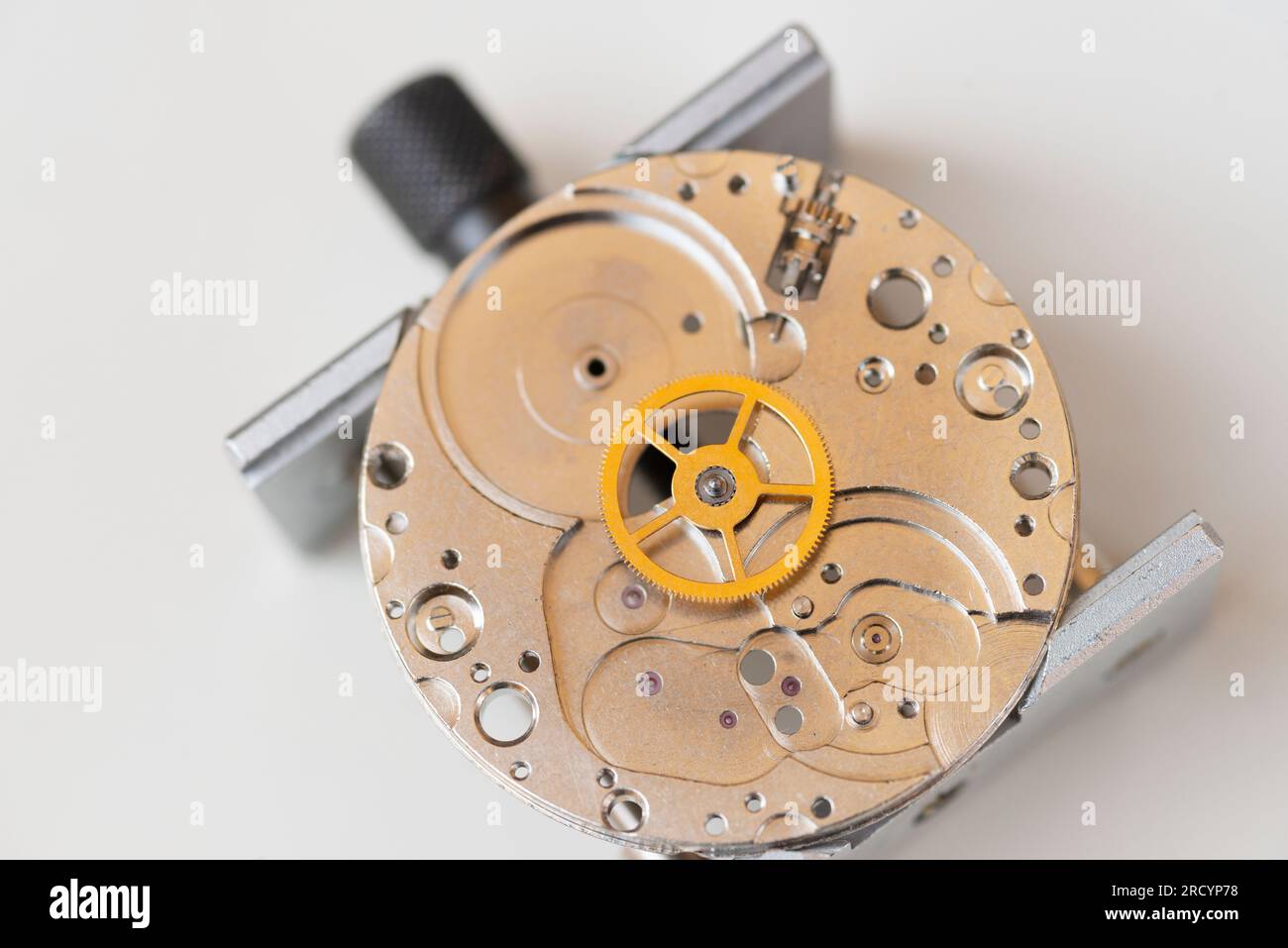 Watch Repair at Watchmaker, Old watch Mechanism Dismantled for Repair ...