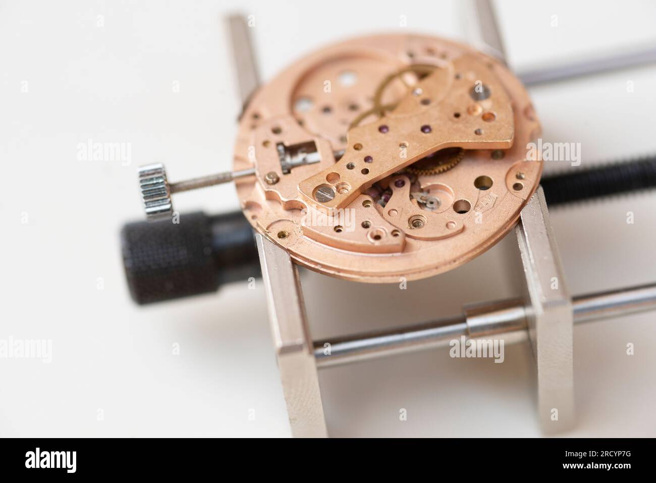 Watch Repair at Watchmaker, Old watch Mechanism Dismantled for Repair ...