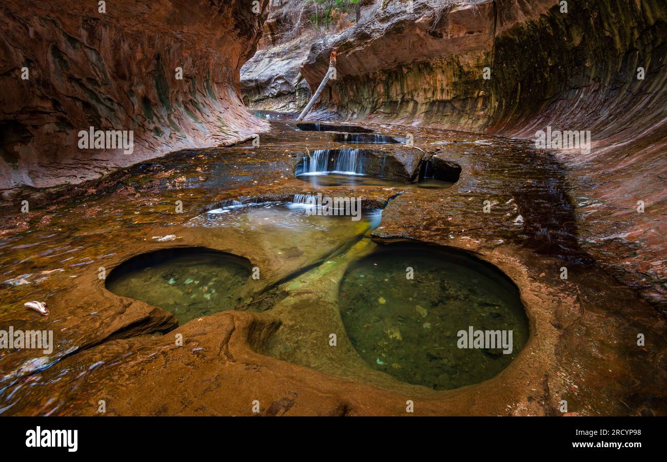 Subway, Zion National Park Utah Stock Photo - Alamy