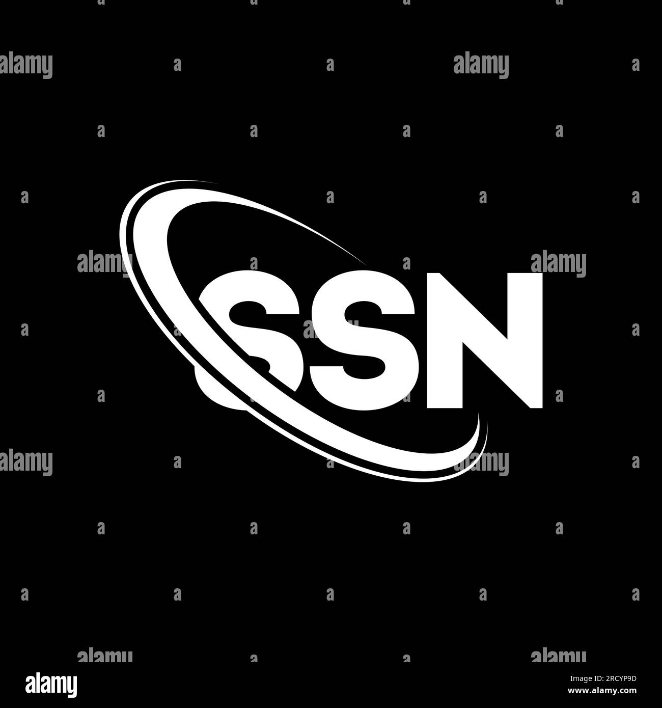 SSN logo. SSN letter. SSN letter logo design. Initials SSN logo linked ...