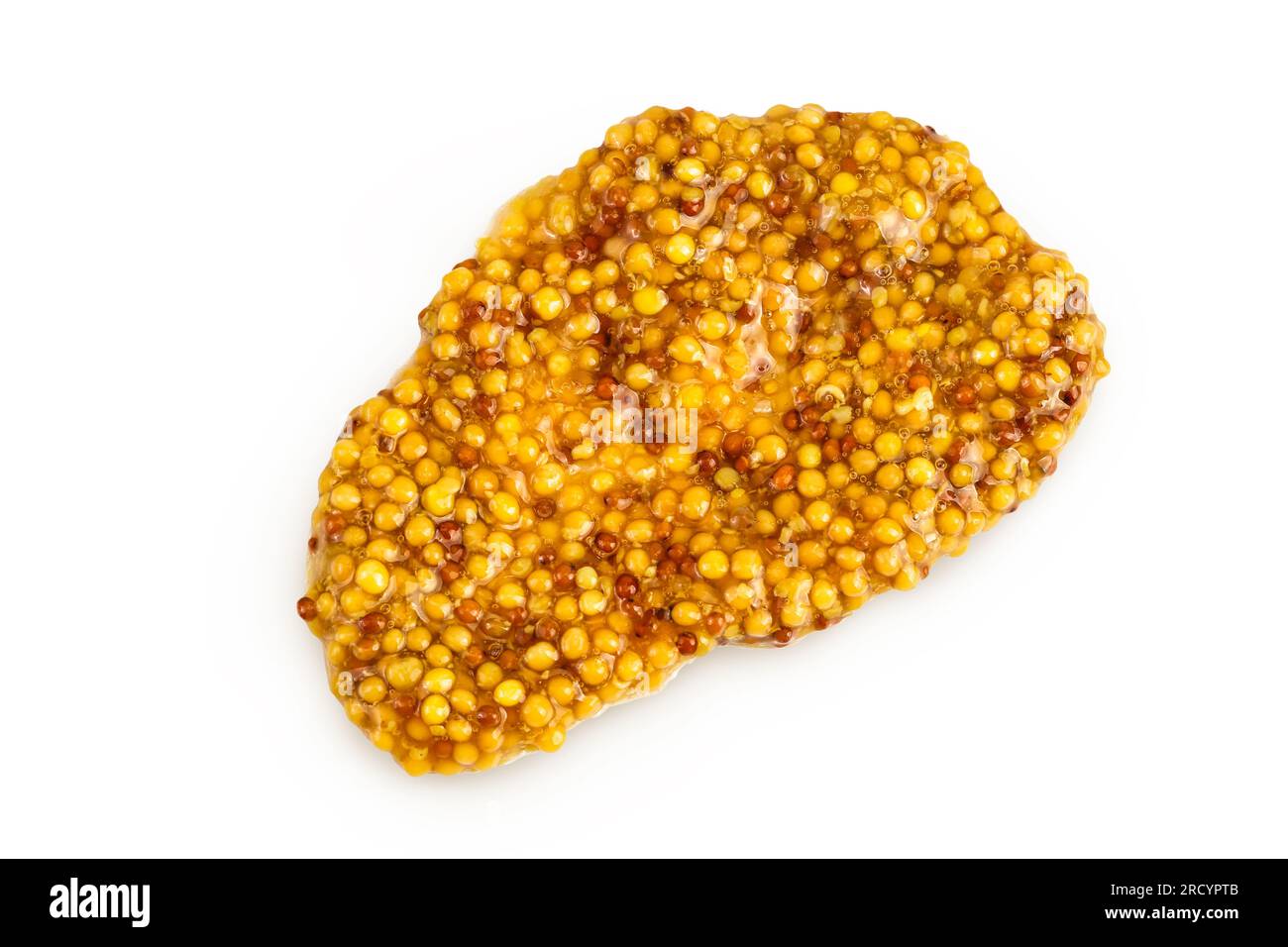 french mustard isolated on white background with full depth of field ...