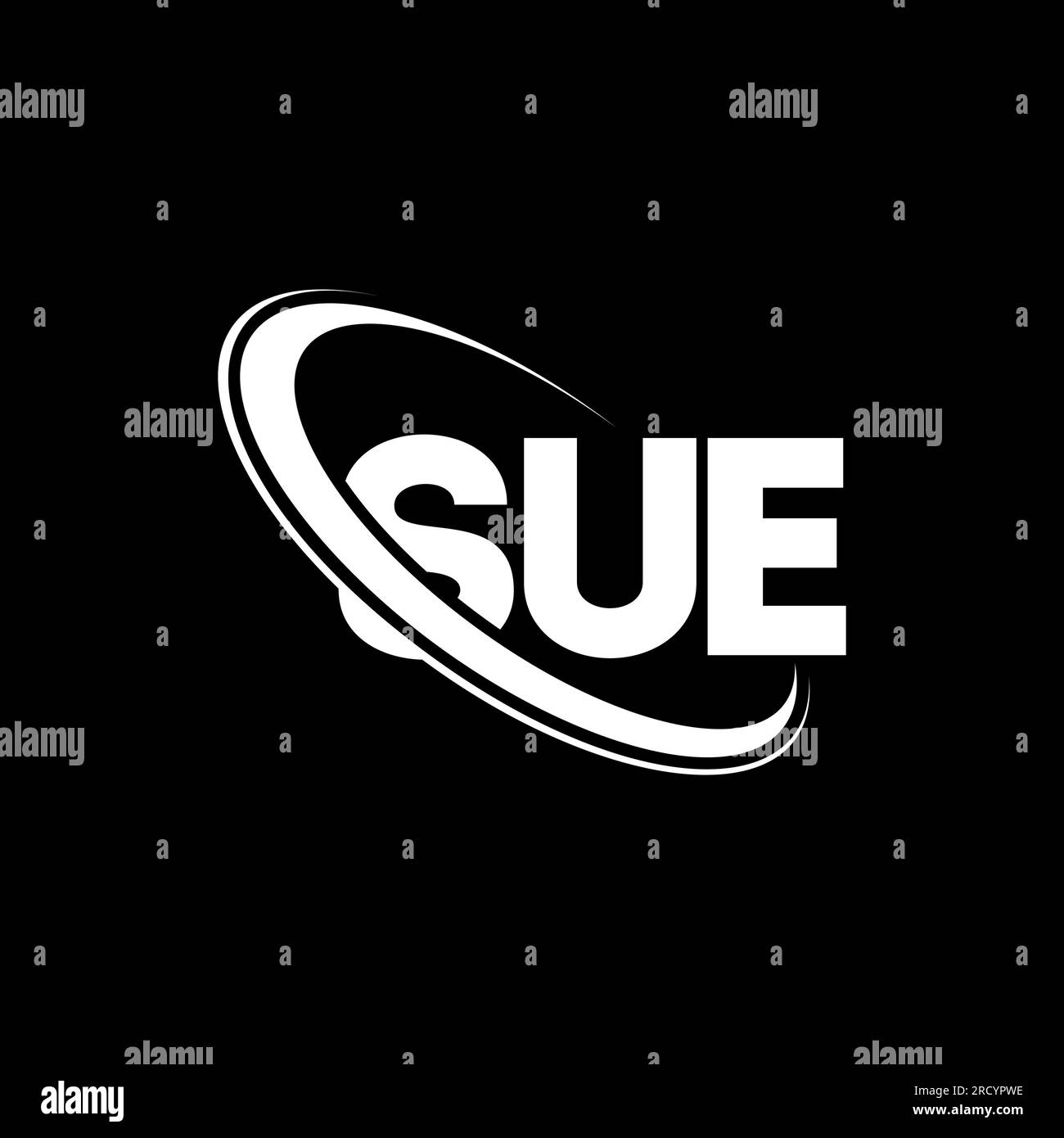 SUE logo. SUE letter. SUE letter logo design. Initials SUE logo linked ...