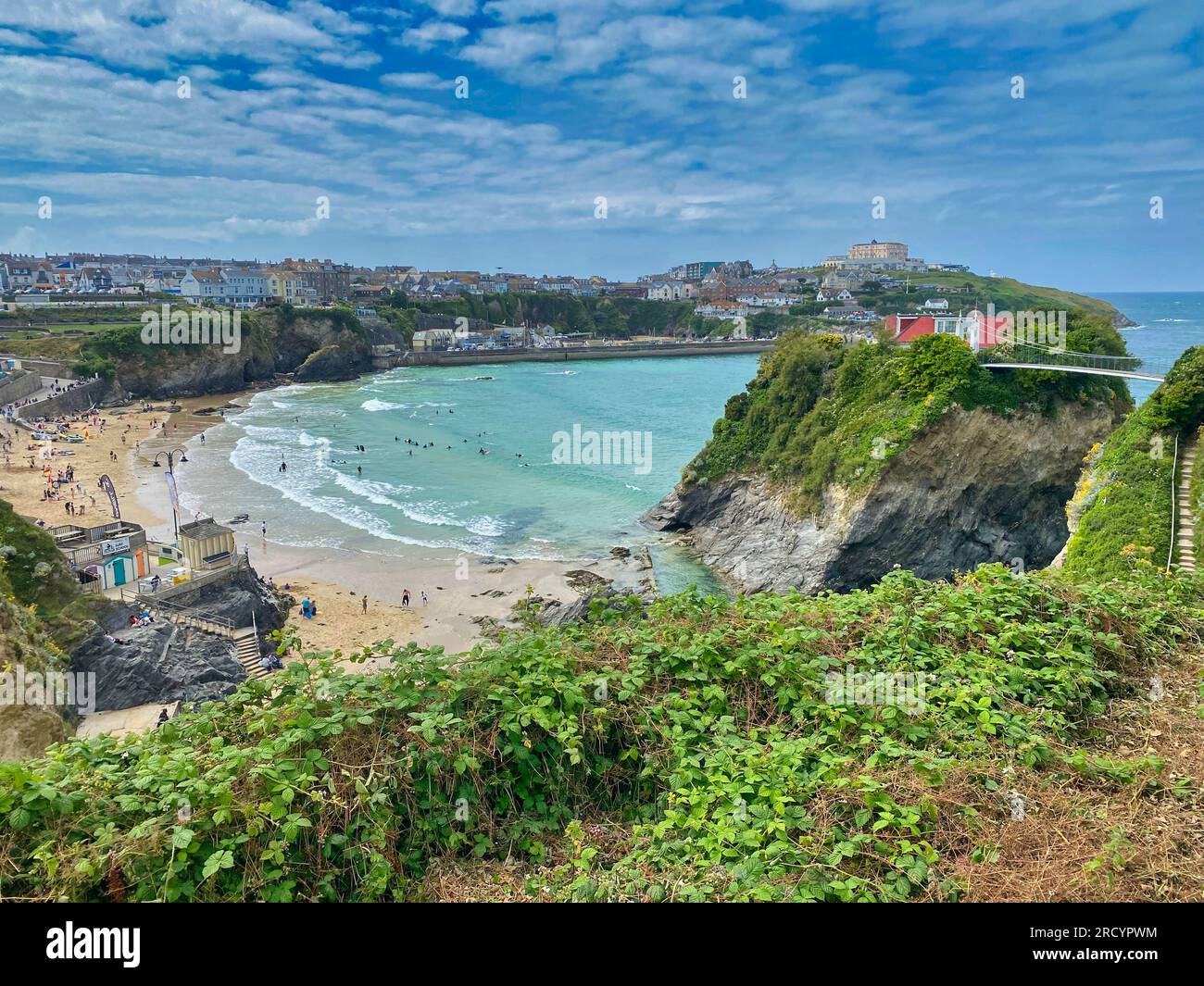Beautiful coast newquay in hi-res stock photography and images - Alamy