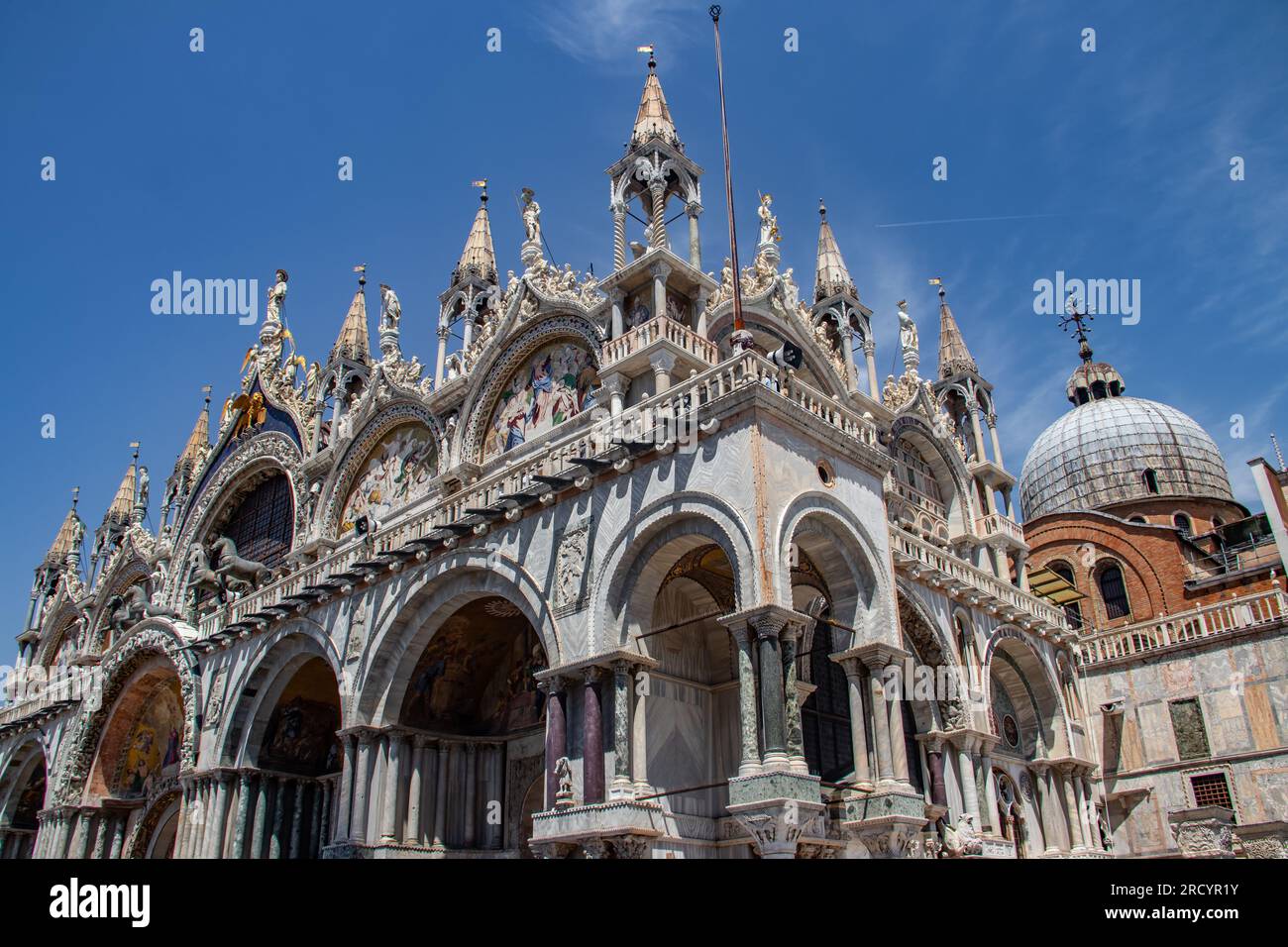Details of St Mark's Basilica or the Basilica di San Marco in Italian ...
