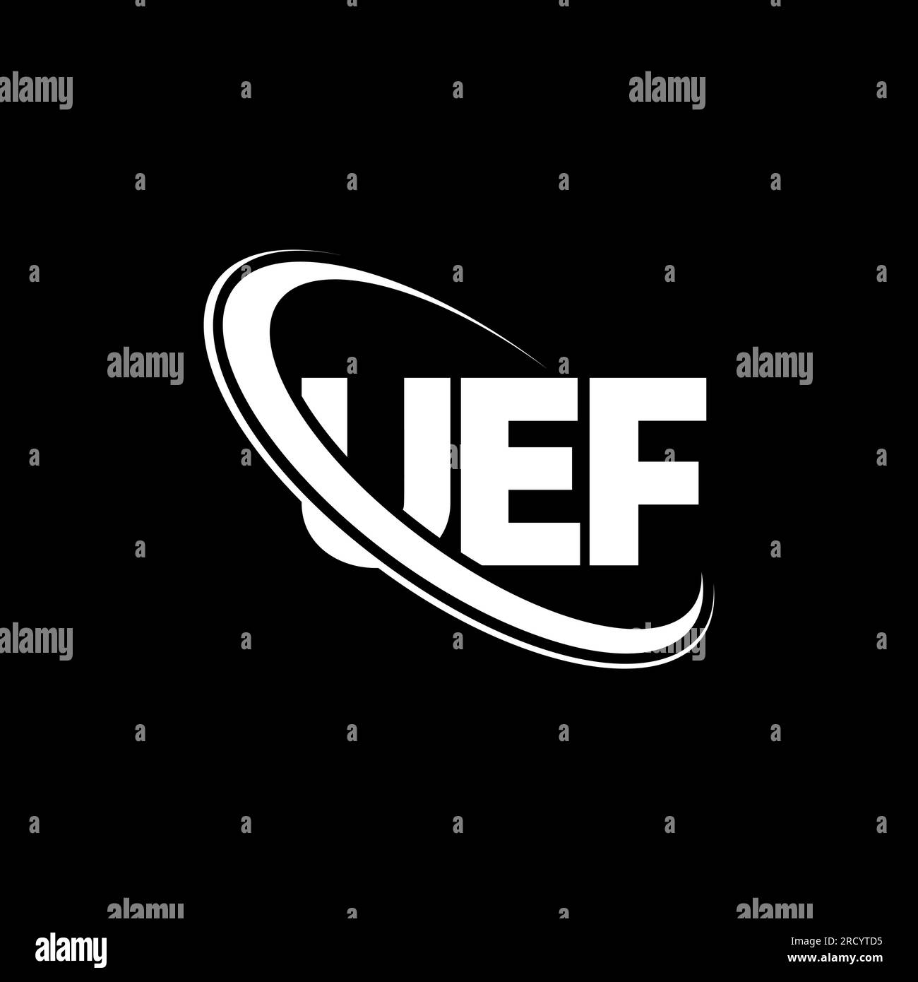UEF logo. UEF letter. UEF letter logo design. Initials UEF logo linked ...