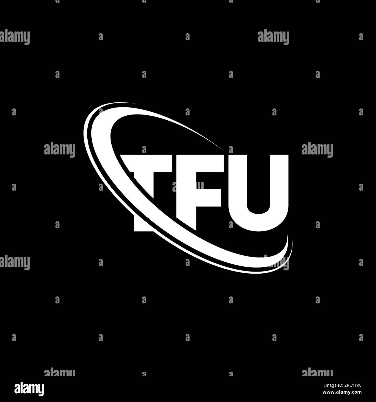 TFU logo. TFU letter. TFU letter logo design. Initials TFU logo linked with circle and uppercase ...