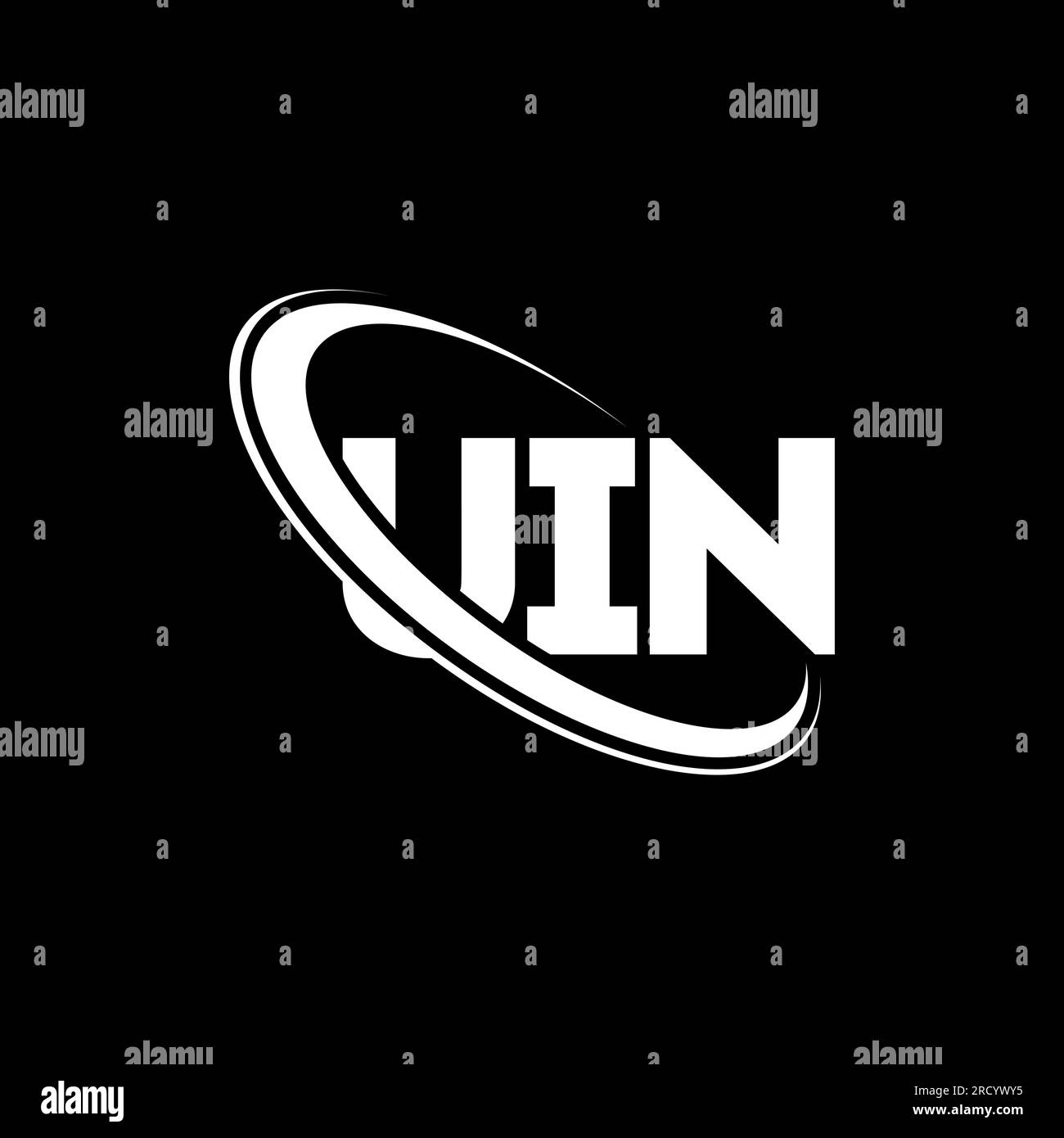 UIN logo. UIN letter. UIN letter logo design. Initials UIN logo linked with circle and uppercase monogram logo. UIN typography for technology busines Stock Vector Image Art Alamy