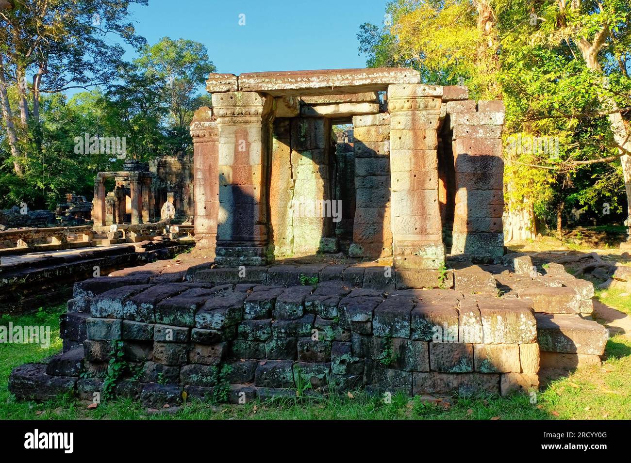 Photograph featuring remnants of a stone structure from the medieval ...