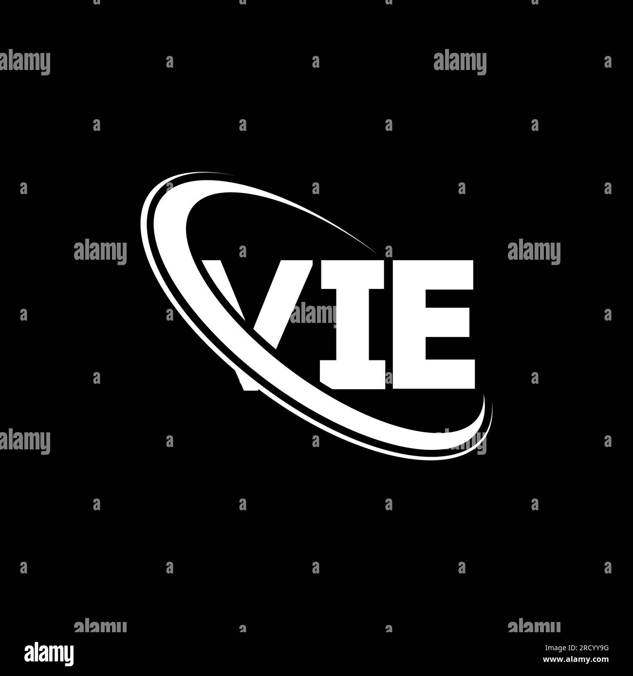 VIE logo. VIE letter. VIE letter logo design. Initials VIE logo linked ...