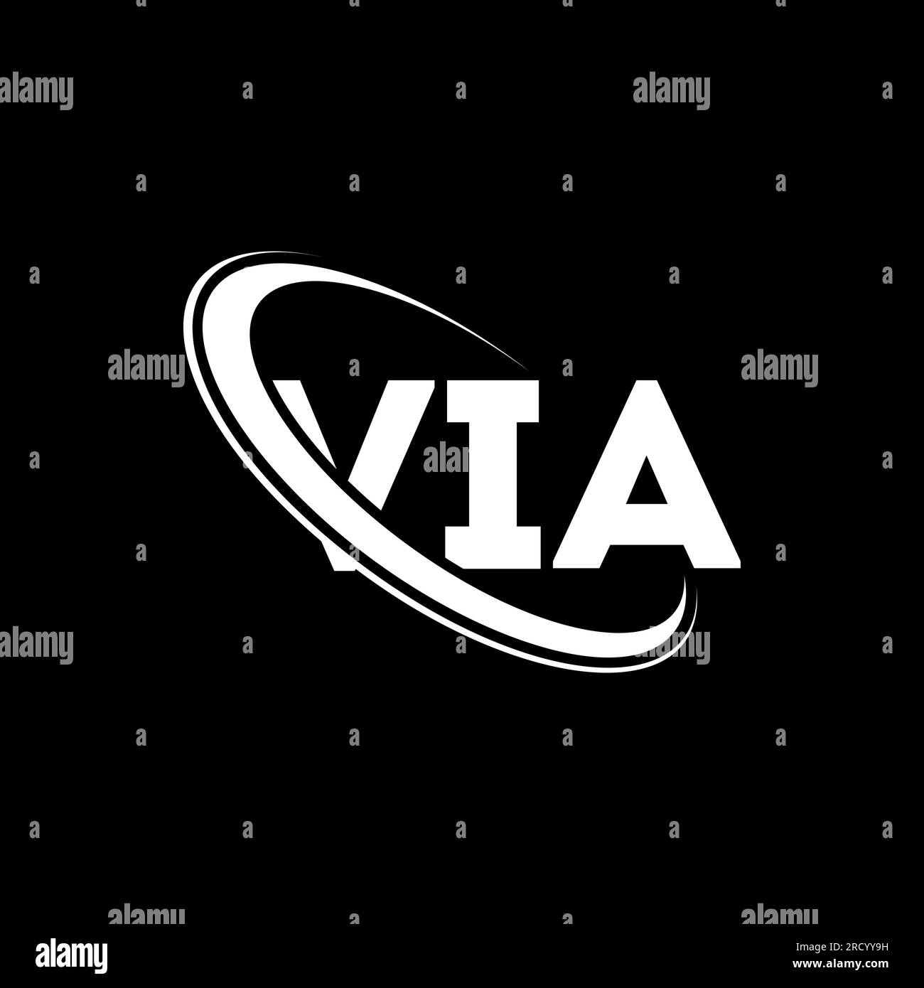 VIA logo. VIA letter. VIA letter logo design. Initials VIA logo linked ...