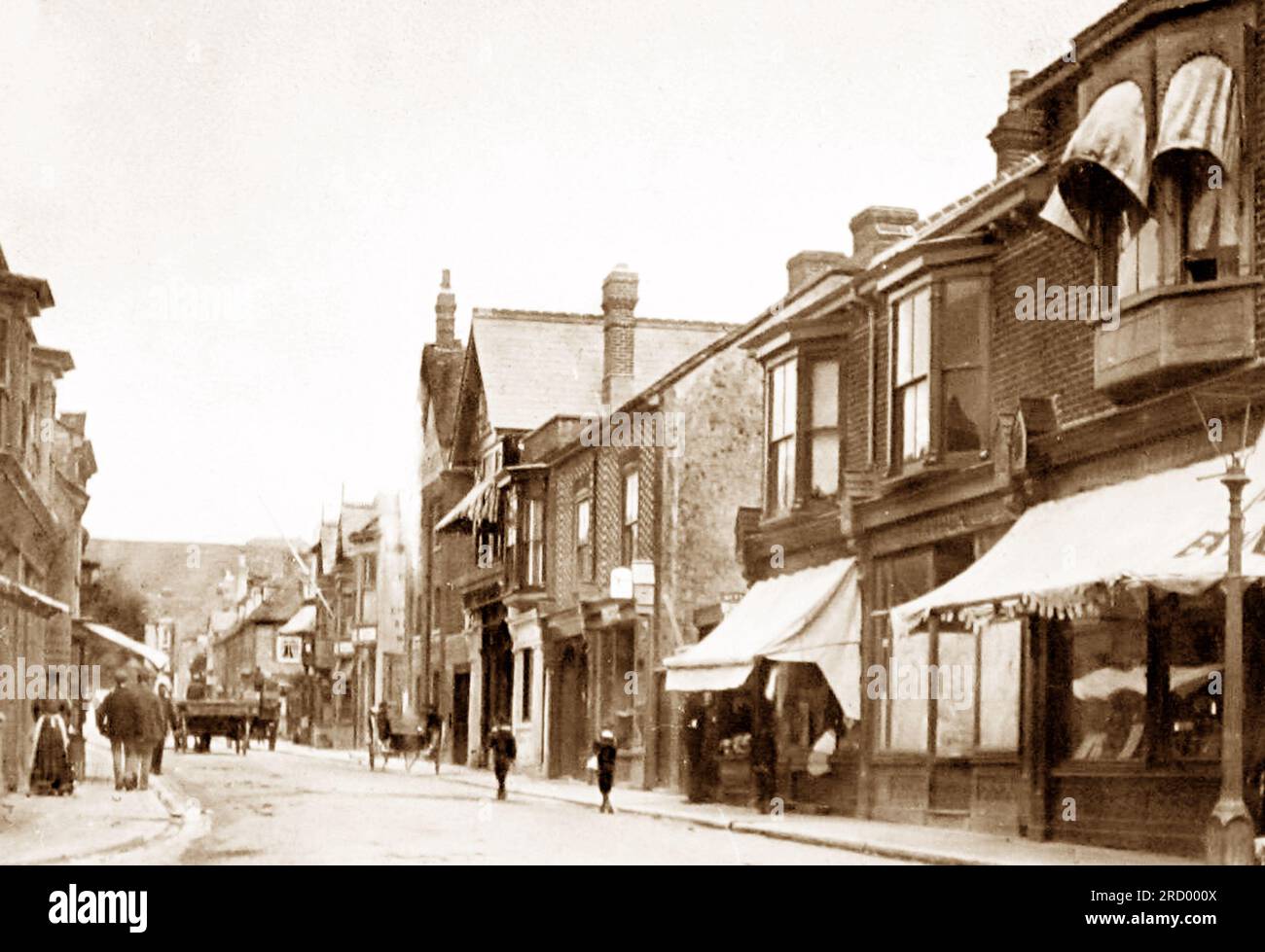 High Street, Cosham, Victorian period Stock Photo - Alamy