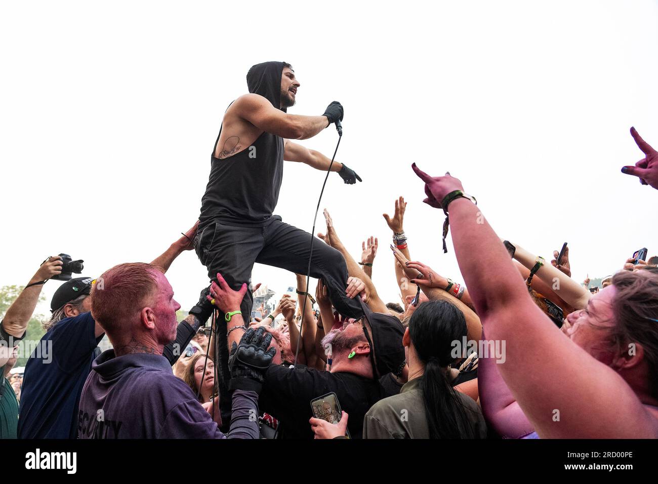 Jesse Hasek of 10 Years performs at Inkcarceration Music and Tattoo ...
