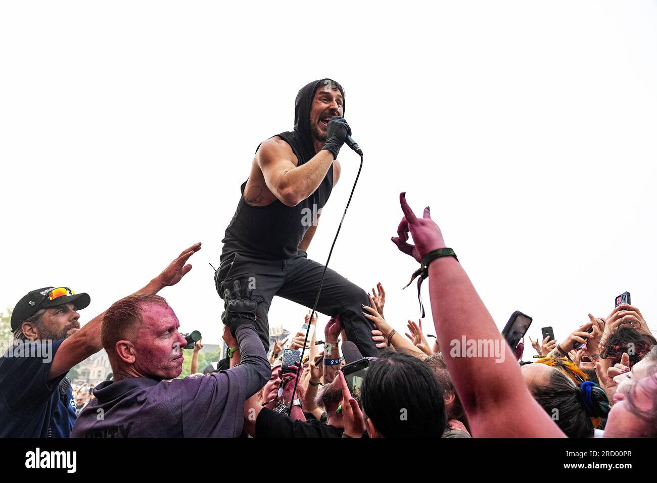 Jesse Hasek of 10 Years performs at Inkcarceration Music and Tattoo ...