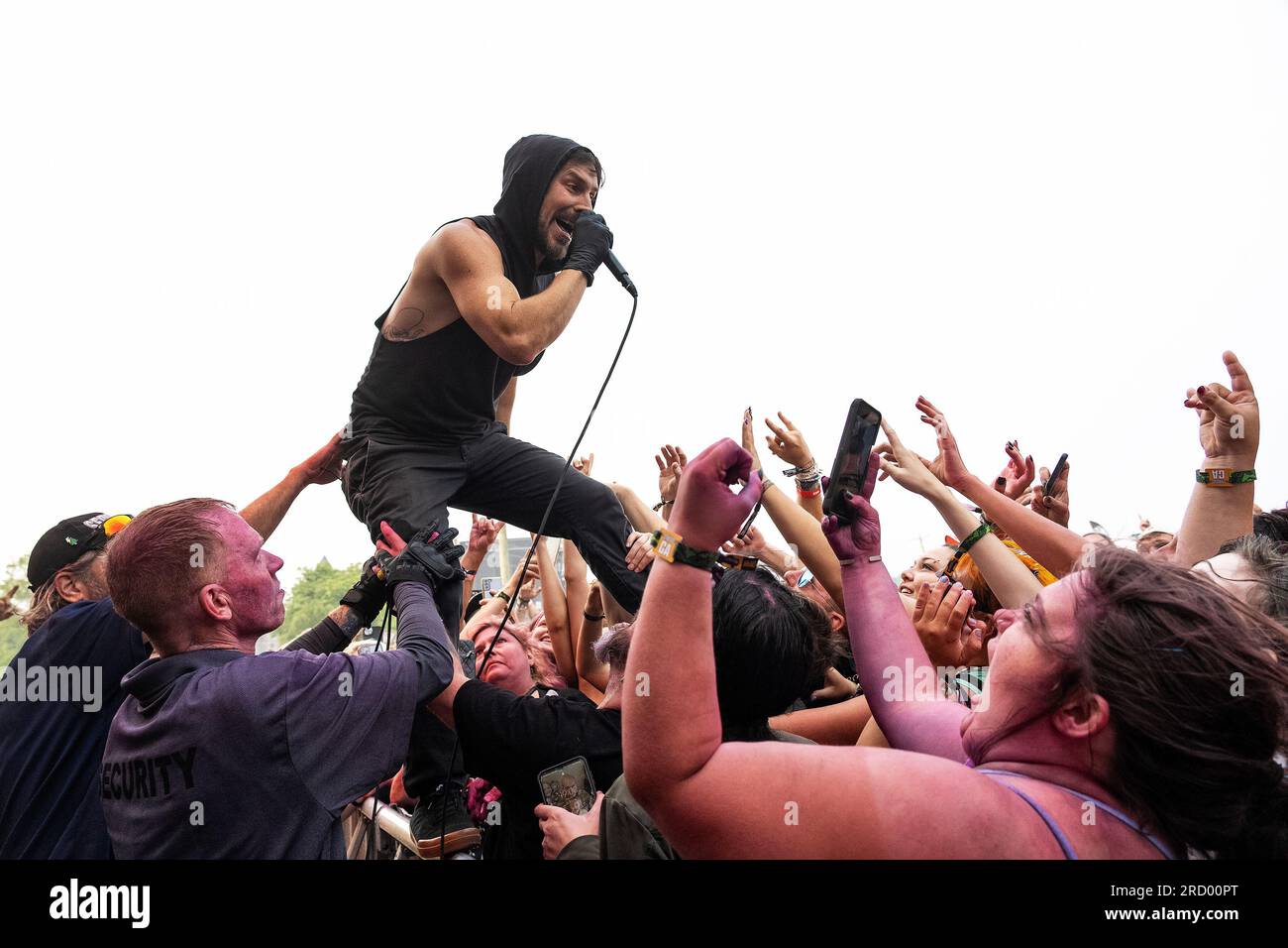 Jesse Hasek of 10 Years performs at Inkcarceration Music and Tattoo ...