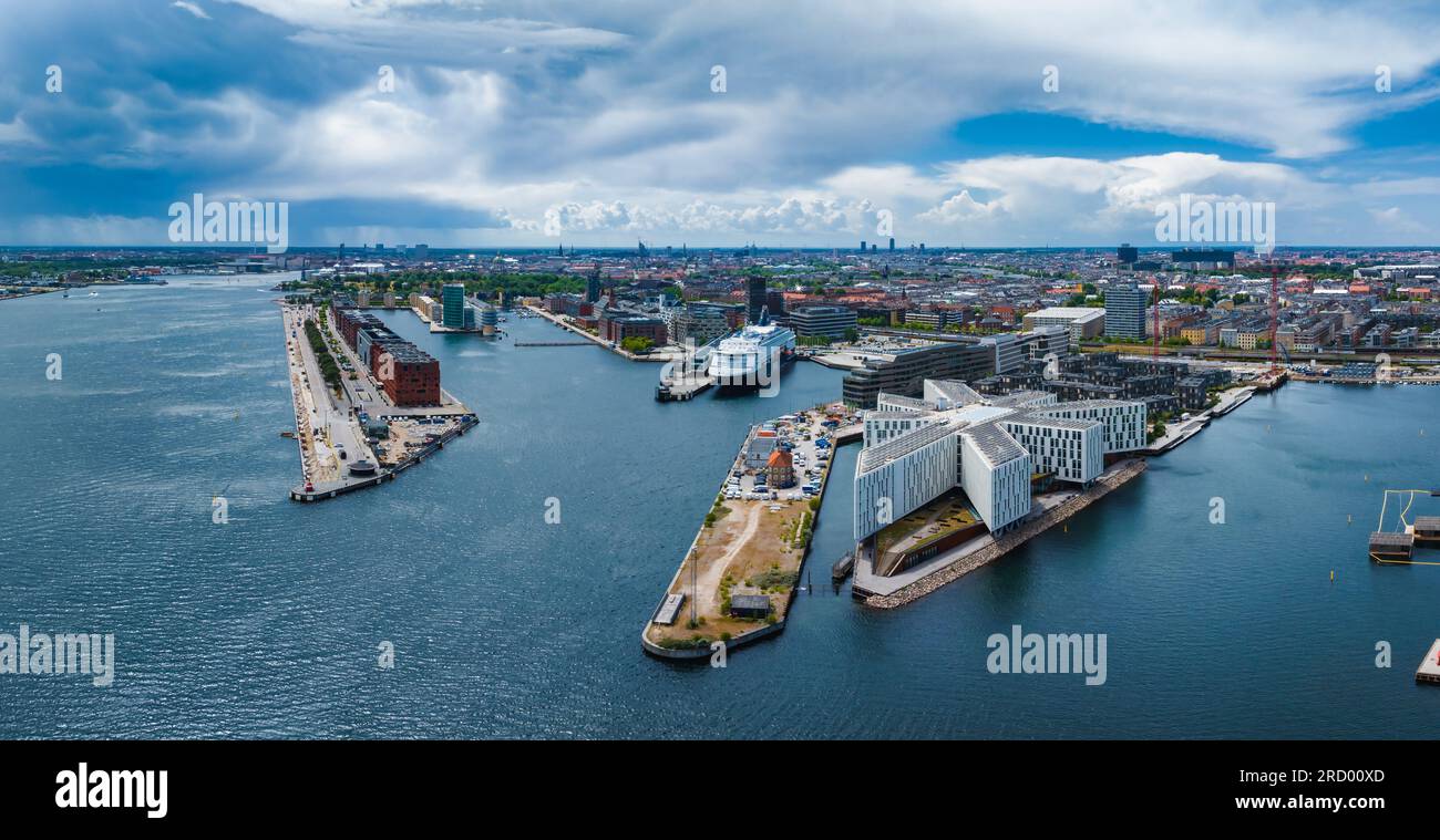 Aerial panorama indre osterbro hi-res stock photography and images - Alamy