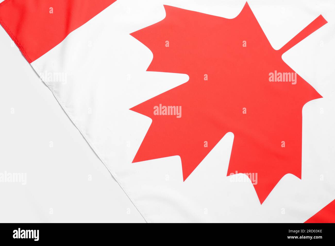 Flag of Canada on white background Stock Photo - Alamy