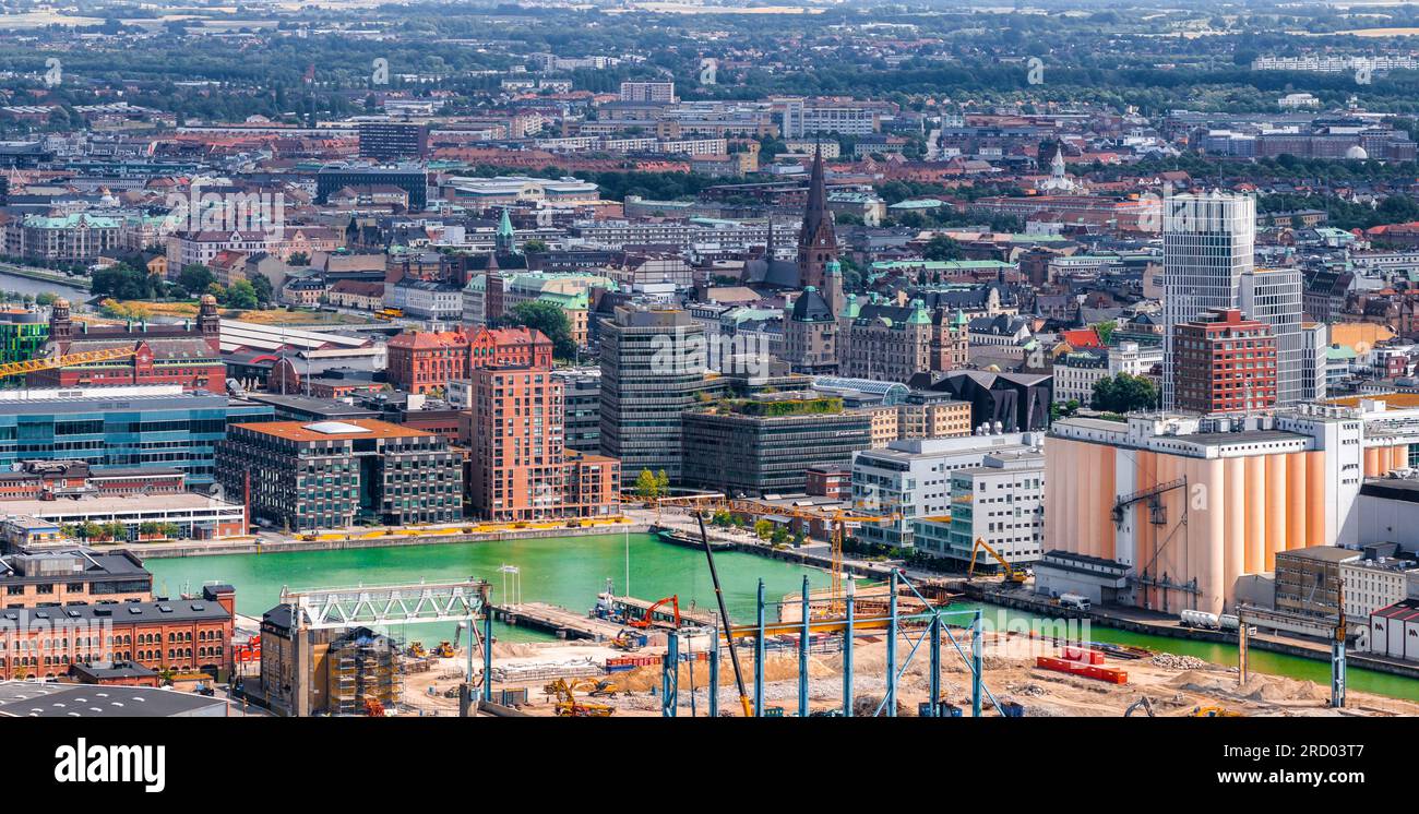 Scandinavian architecture malmo town square hi-res stock photography ...