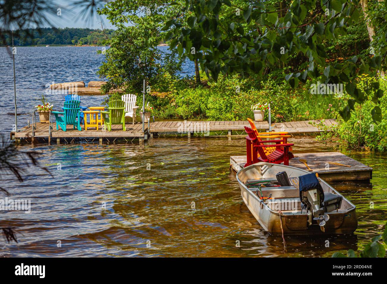 View over Sparrow Lake in the Muskoka District of Ontario Canada Stock ...