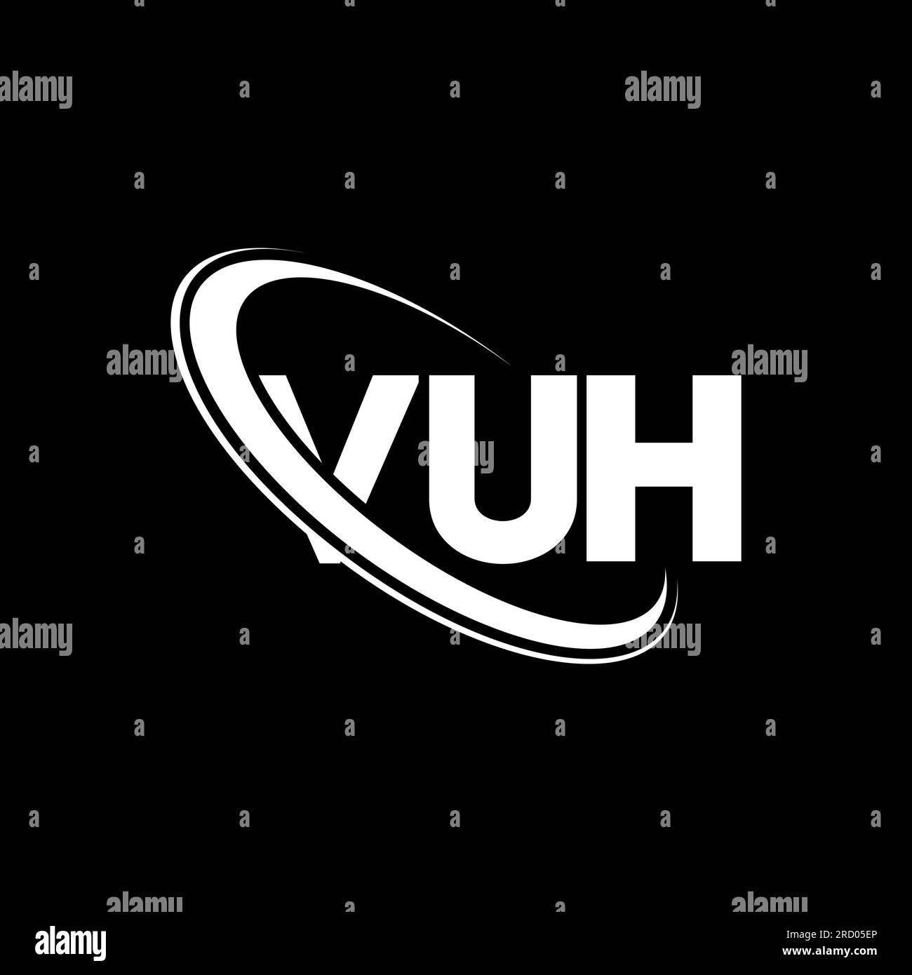 VUH logo. VUH letter. VUH letter logo design. Initials VUH logo linked ...