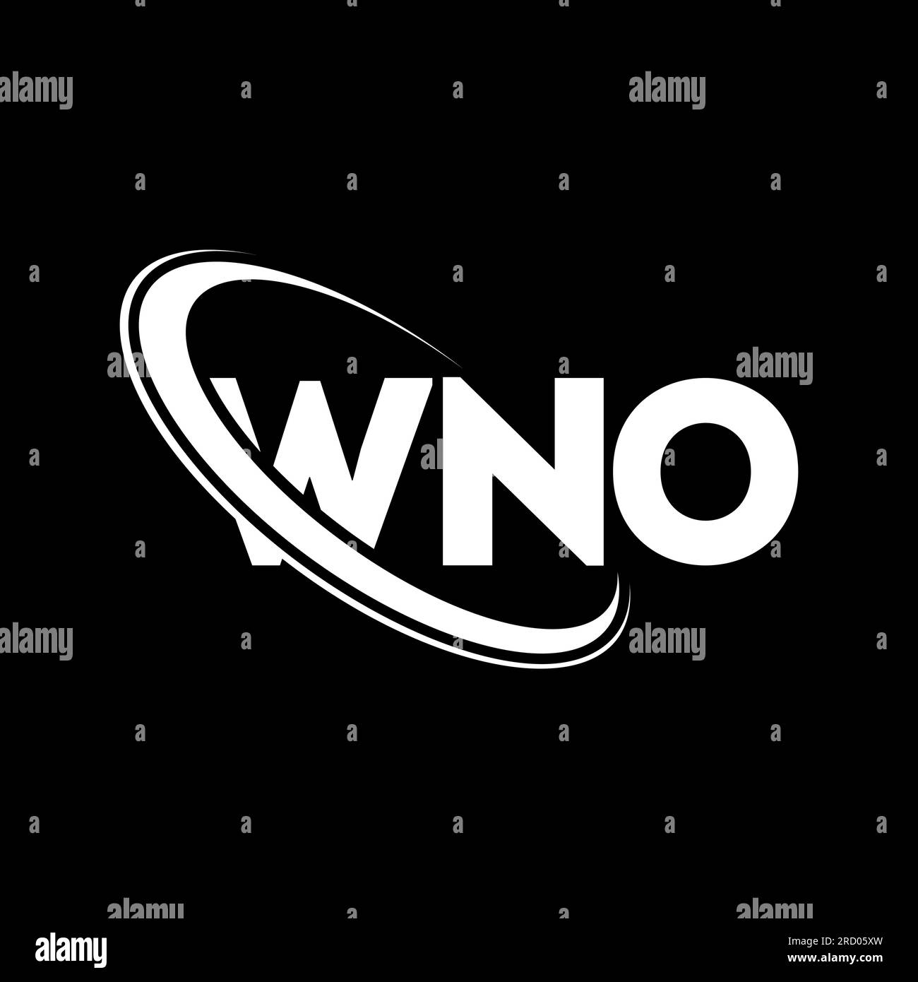 Wno logo design Black and White Stock Photos & Images - Alamy