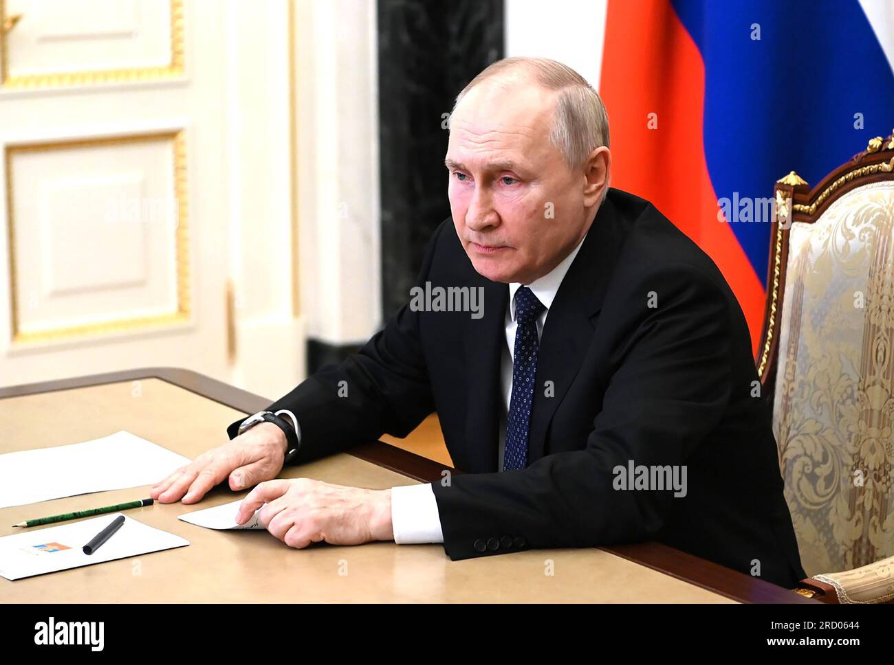 Moscow, Russia. 17th July, 2023. Russian President Vladimir Putin ...