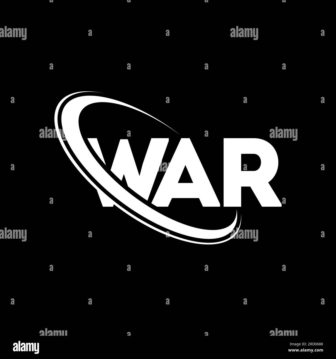WAR logo. WAR letter. WAR letter logo design. Initials WAR logo linked ...