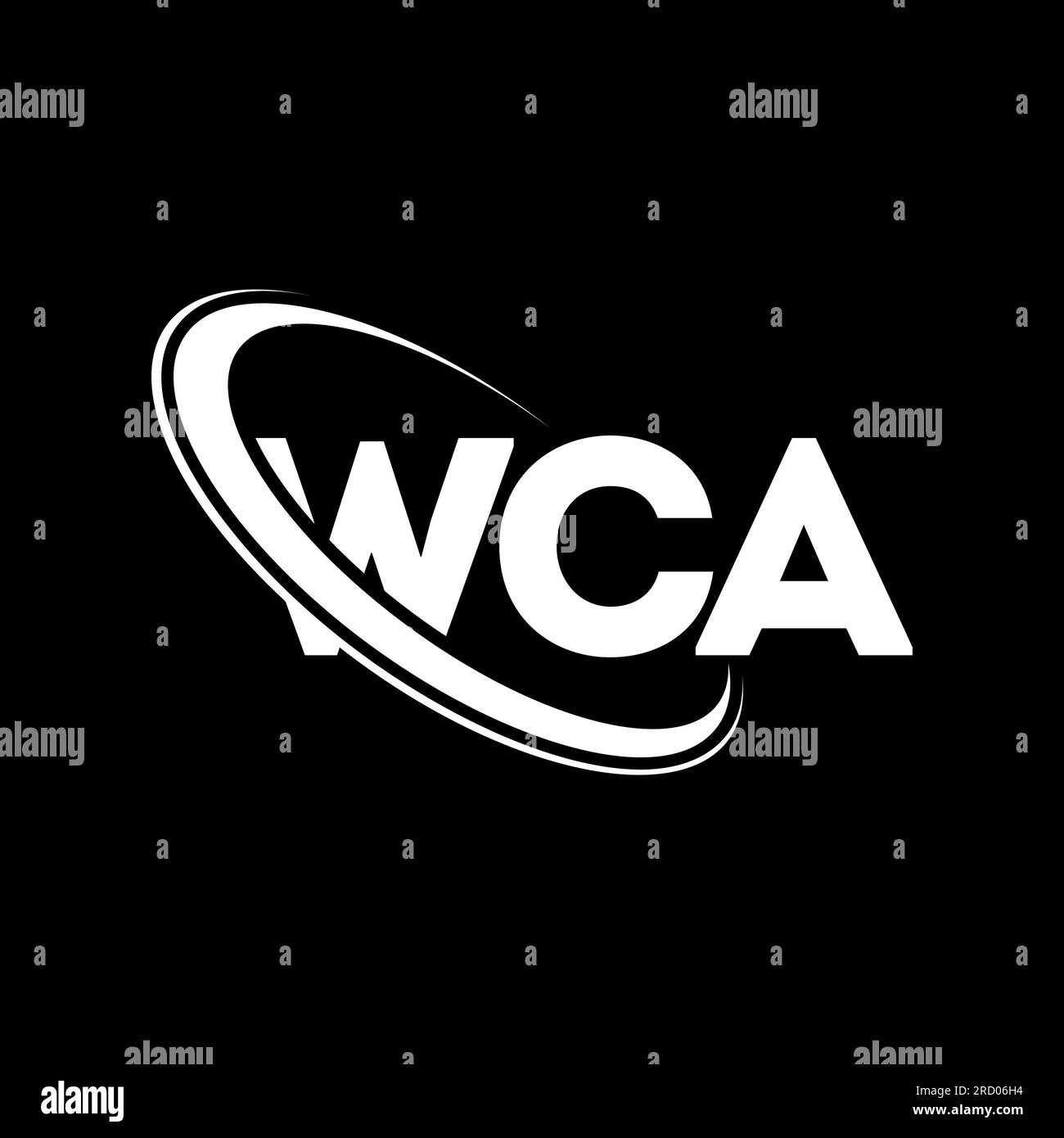 WCA logo. WCA letter. WCA letter logo design. Initials WCA logo linked with circle and uppercase ...