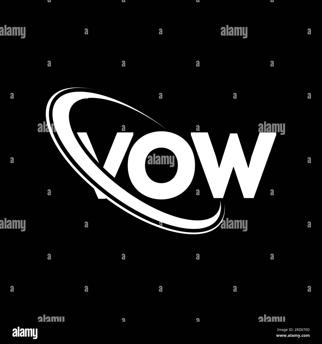 Vow circle logo Stock Vector Images - Alamy