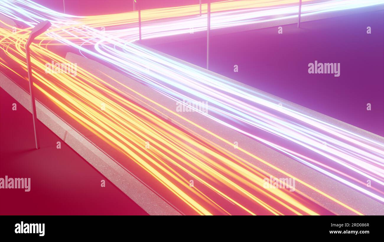 Street speed light. Computer generated 3d render Stock Photo - Alamy