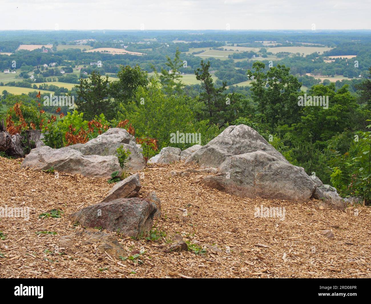 Beautiful vista atop Sugarloaf Mountain in Frederick, Maryland, June 3 ...