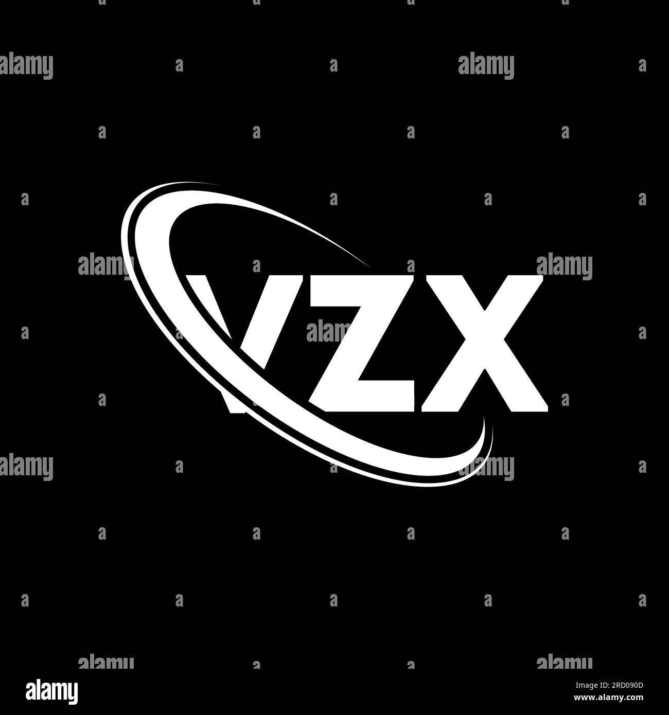 VZX logo. VZX letter. VZX letter logo design. Initials VZX logo linked ...
