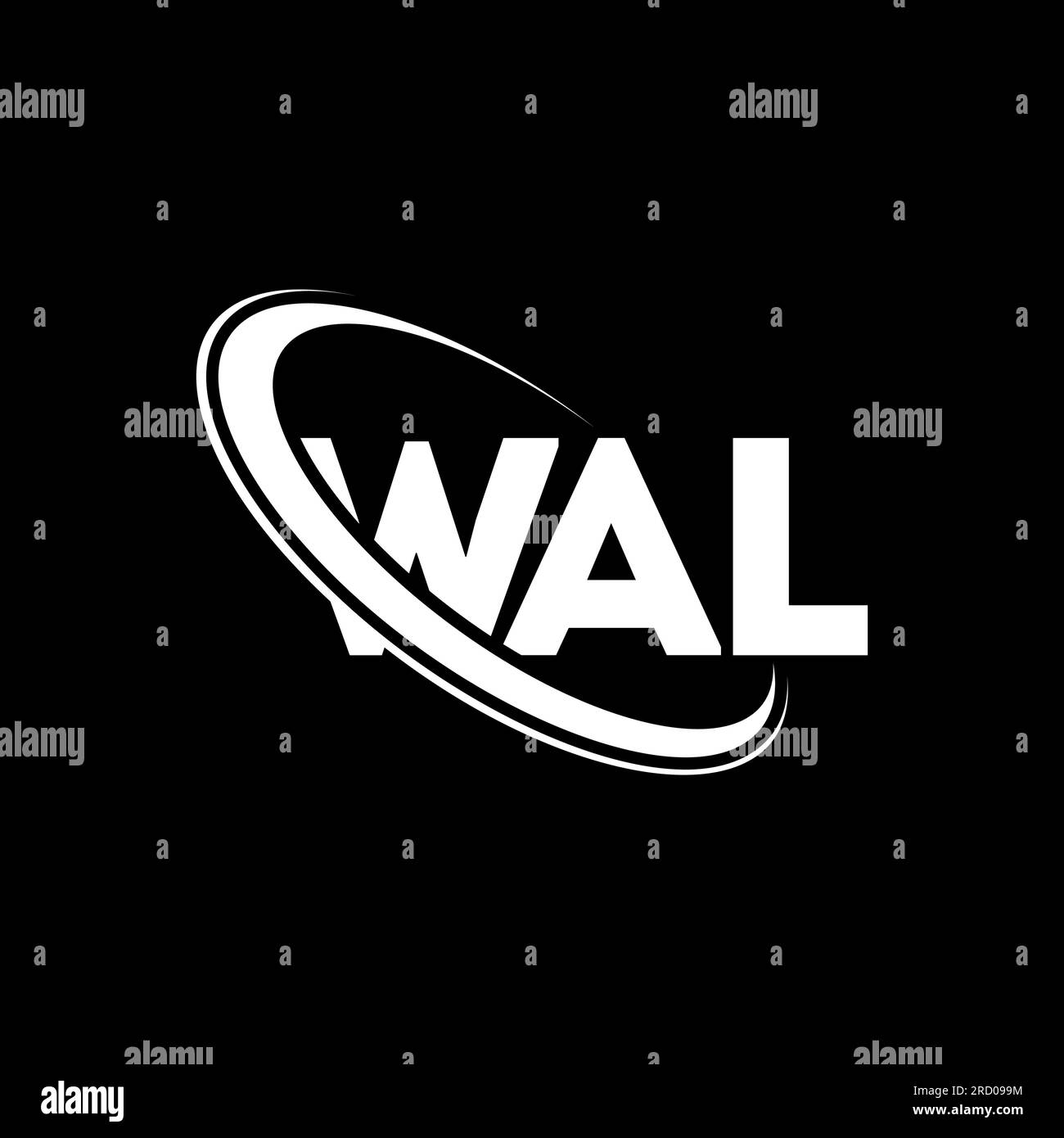WAL logo. WAL letter. WAL letter logo design. Initials WAL logo linked ...