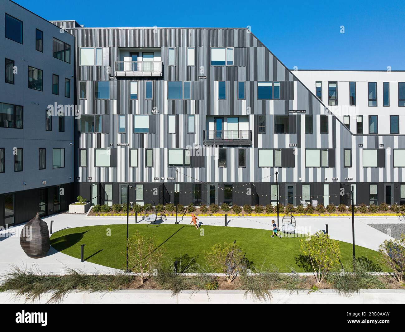 Steelcote lofts amenity deck Stock Photo - Alamy