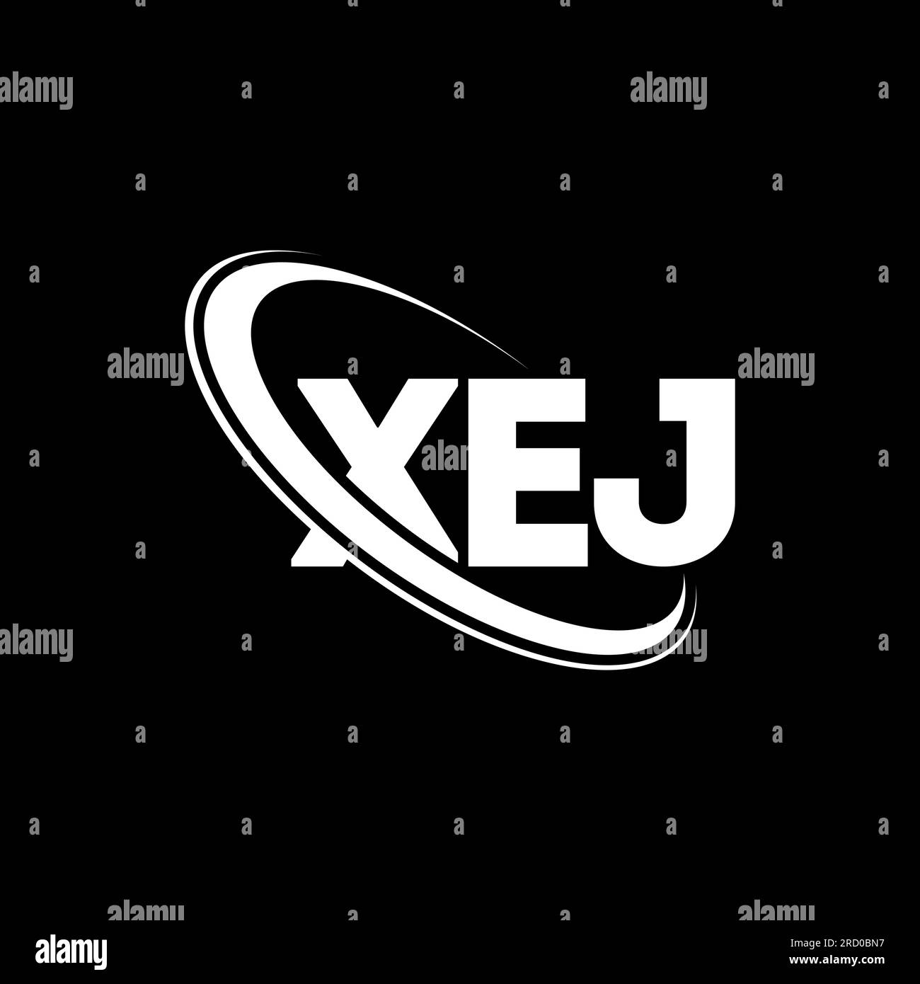XEJ logo. XEJ letter. XEJ letter logo design. Initials XEJ logo linked ...