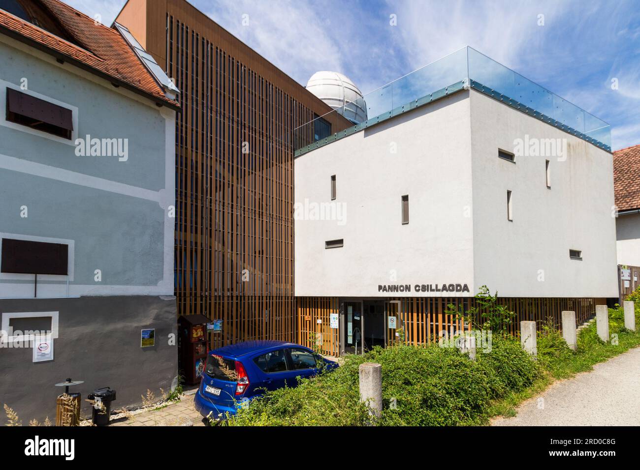 Building of Pannon Csillagda (Pannon Observatory), Bakonybel, Hungary ...