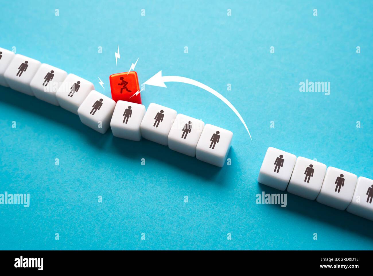 Break the rules and mess up the line. Create chaos and disorder ...