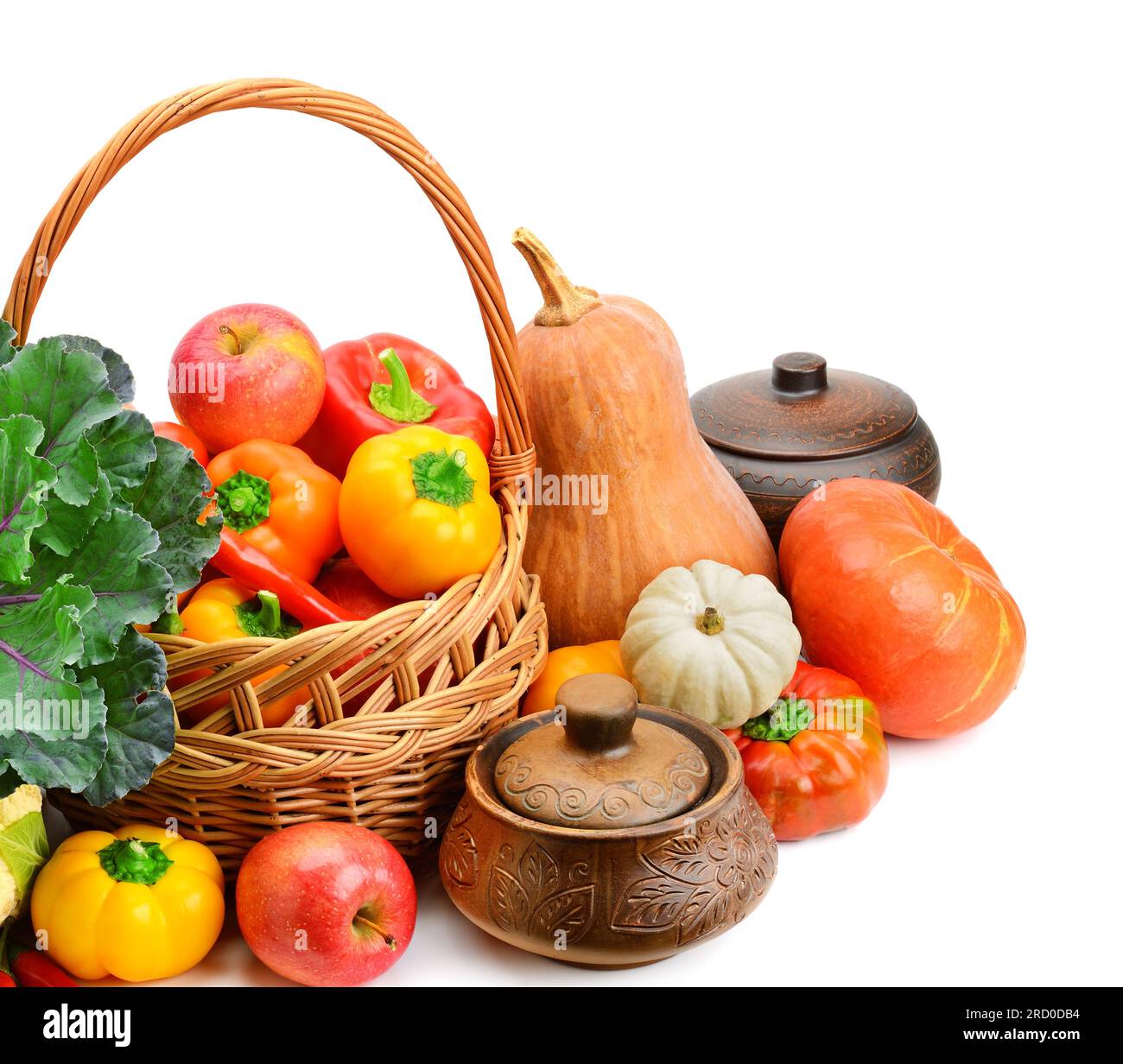 Collection food isolated on white background Stock Photo - Alamy