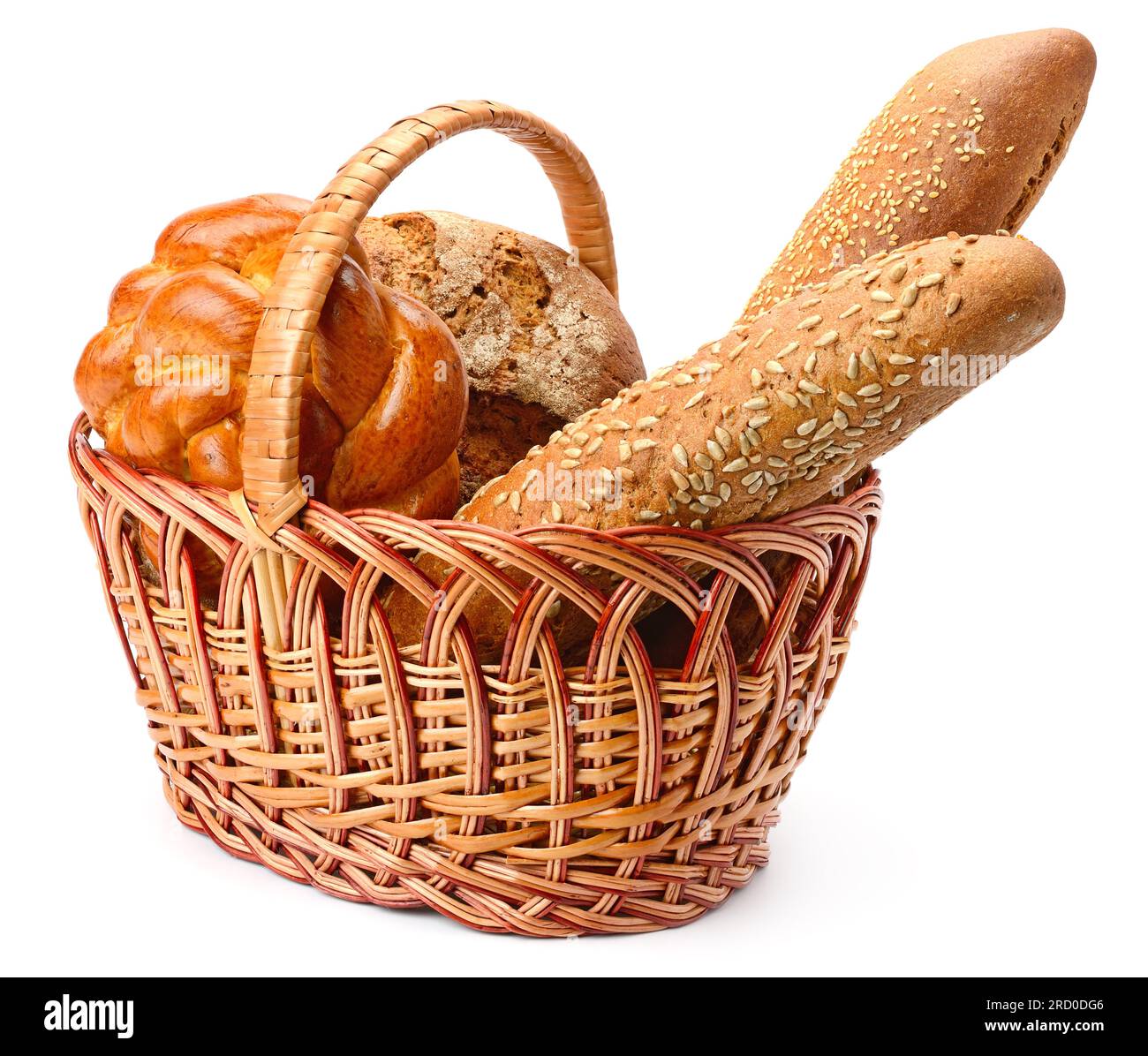 Basket of sliced bread Cut Out Stock Images & Pictures - Alamy